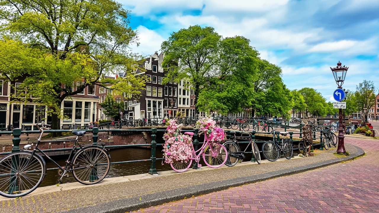 Walking in Amsterdam City Centrum