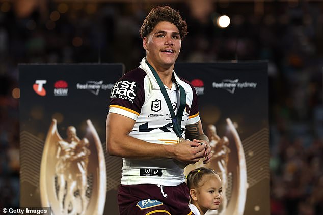 Reece Walsh reunites with his ex at the NRL grand final after they had ...