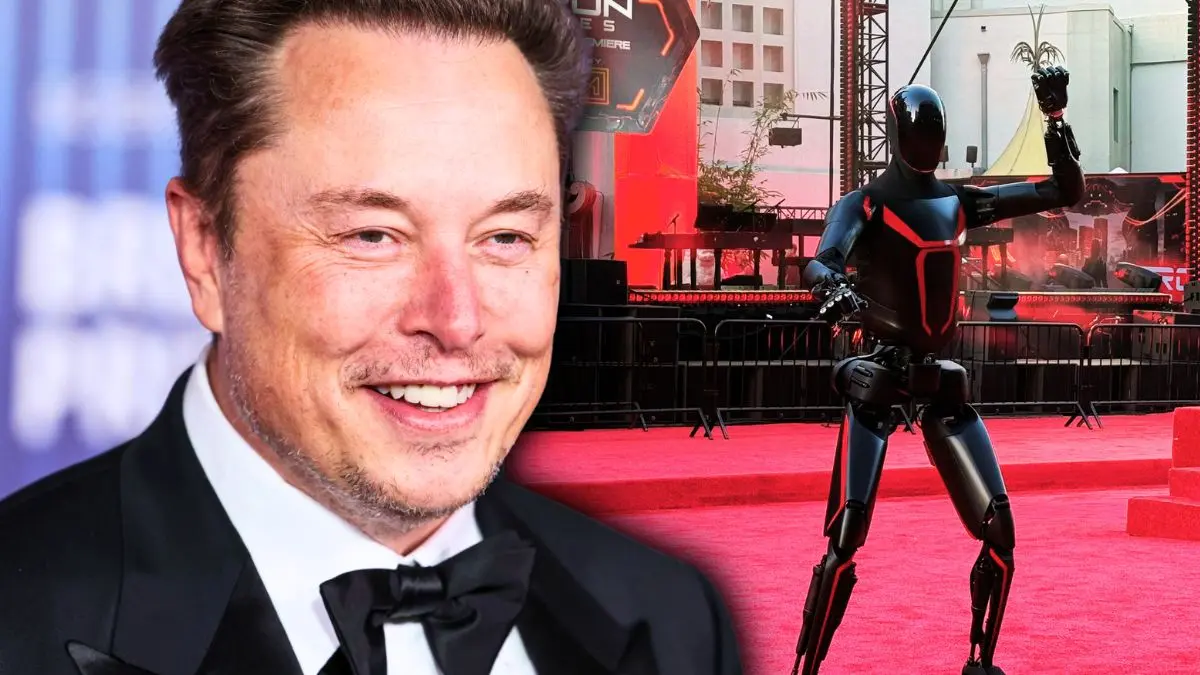Elon Musk’s Tesla Optimus Robot ‘Tries to Start a Fight’ at ‘Tron: Ares ...