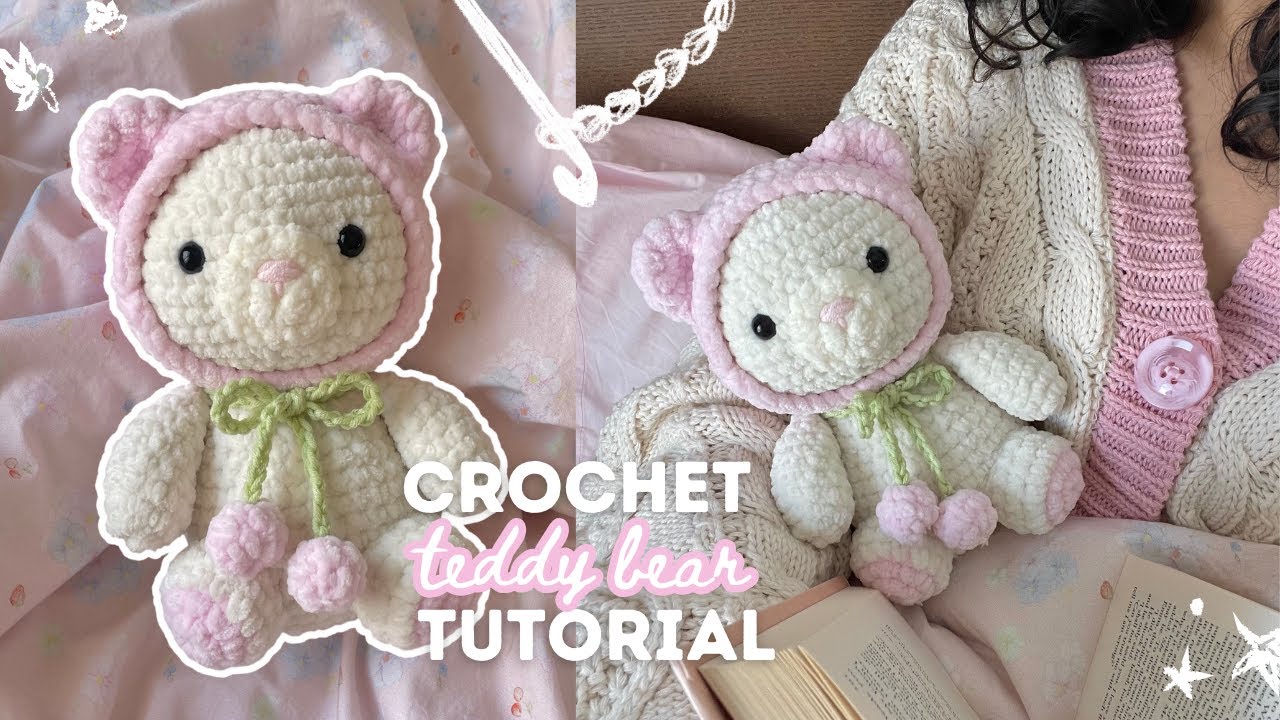 How to crochet a cute bear without using a magic ring