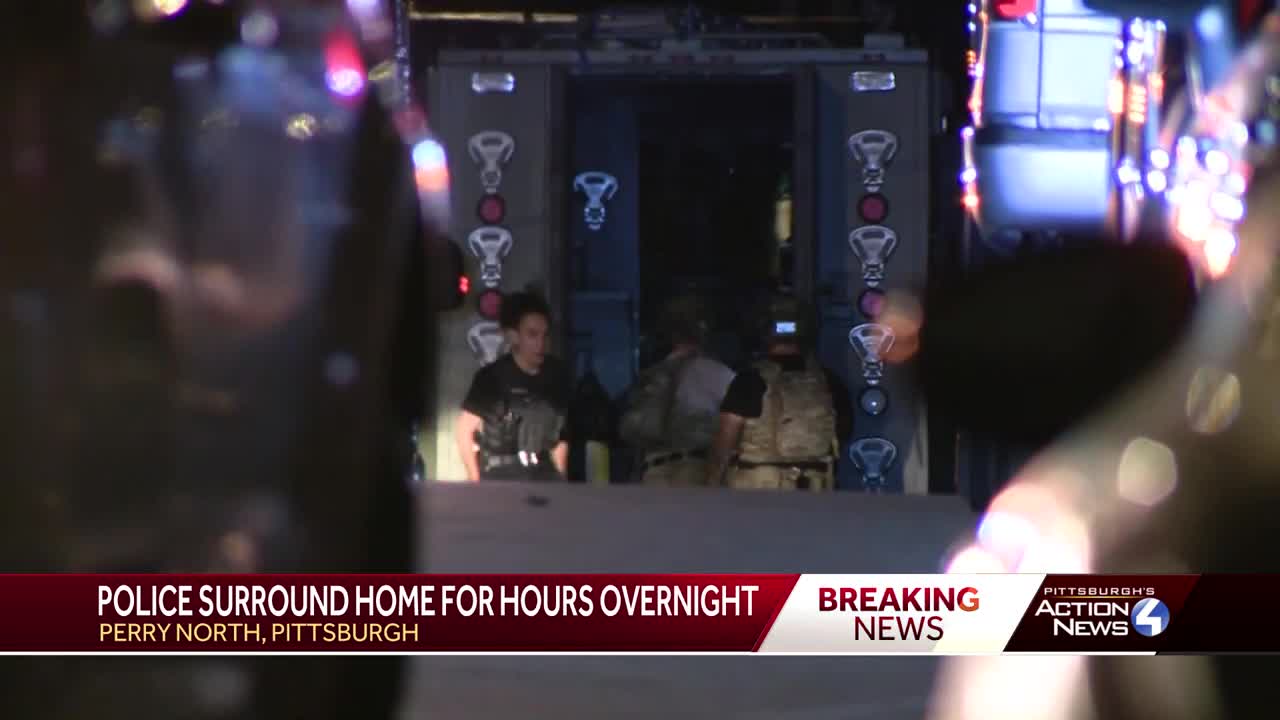 Police surround Pittsburgh home for hours overnight
