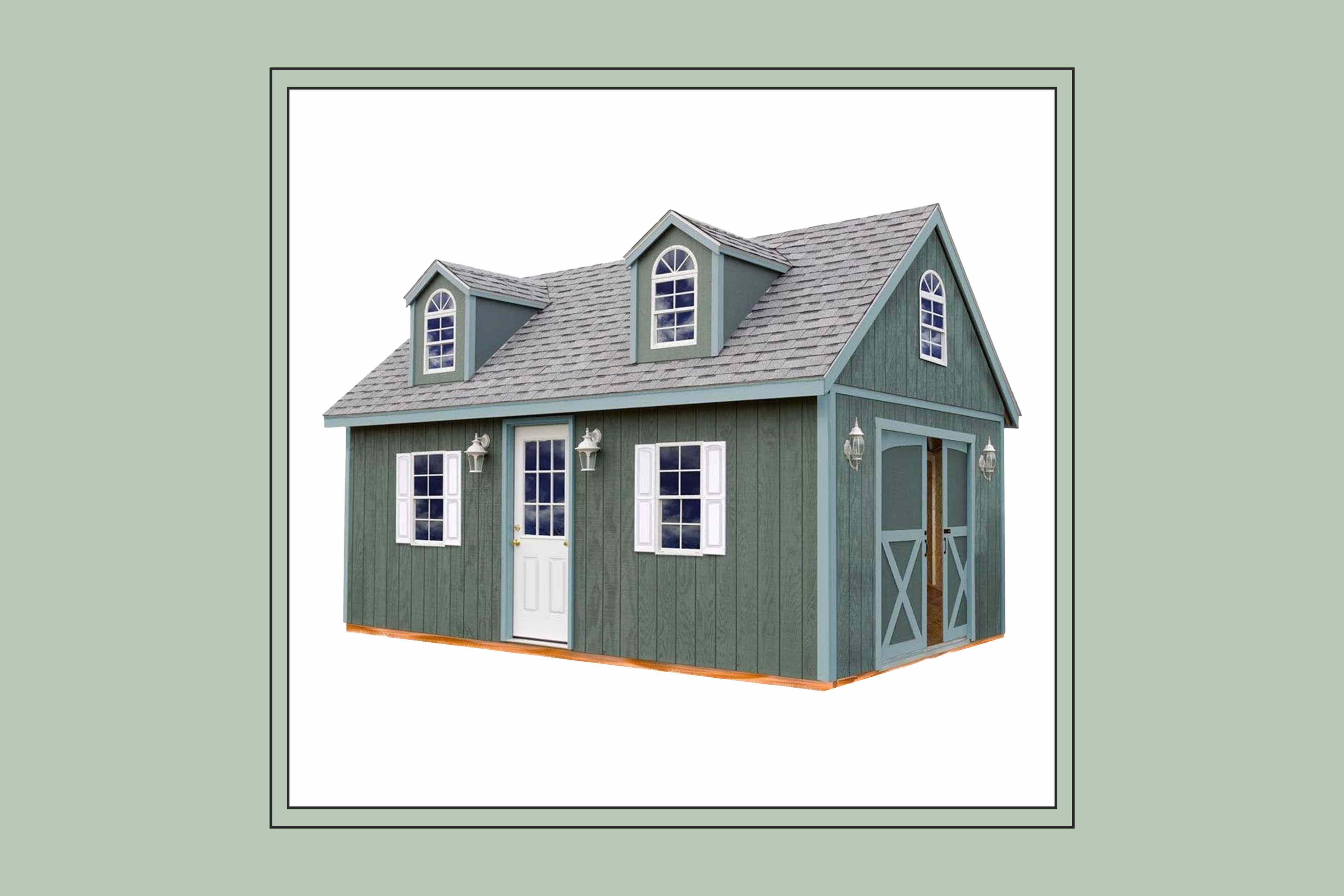 This Amazon storage shed with a second-floor loft looks like a tiny ...