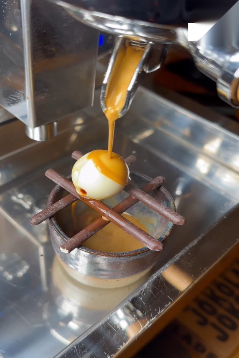 Espresso Overload: Melting Sphere Surprise