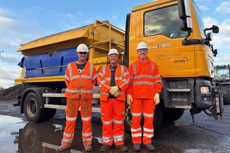 Gritting teams gear up as Stoke-on-Trent weather map turns icy blue