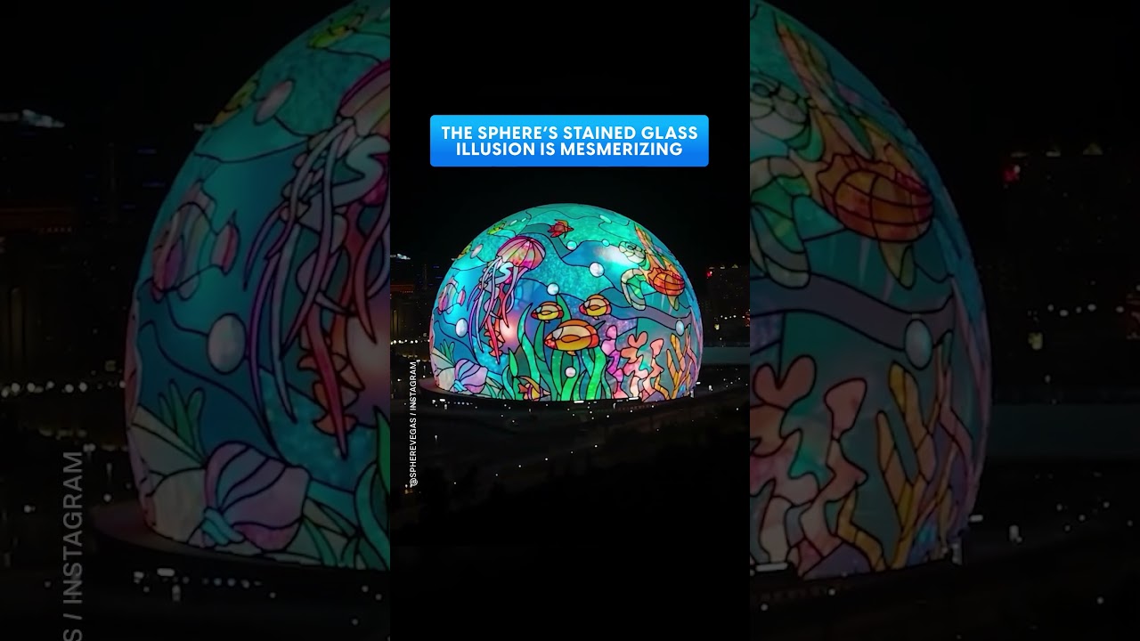 Sphere’s stained glass illusion mesmerizes visitors