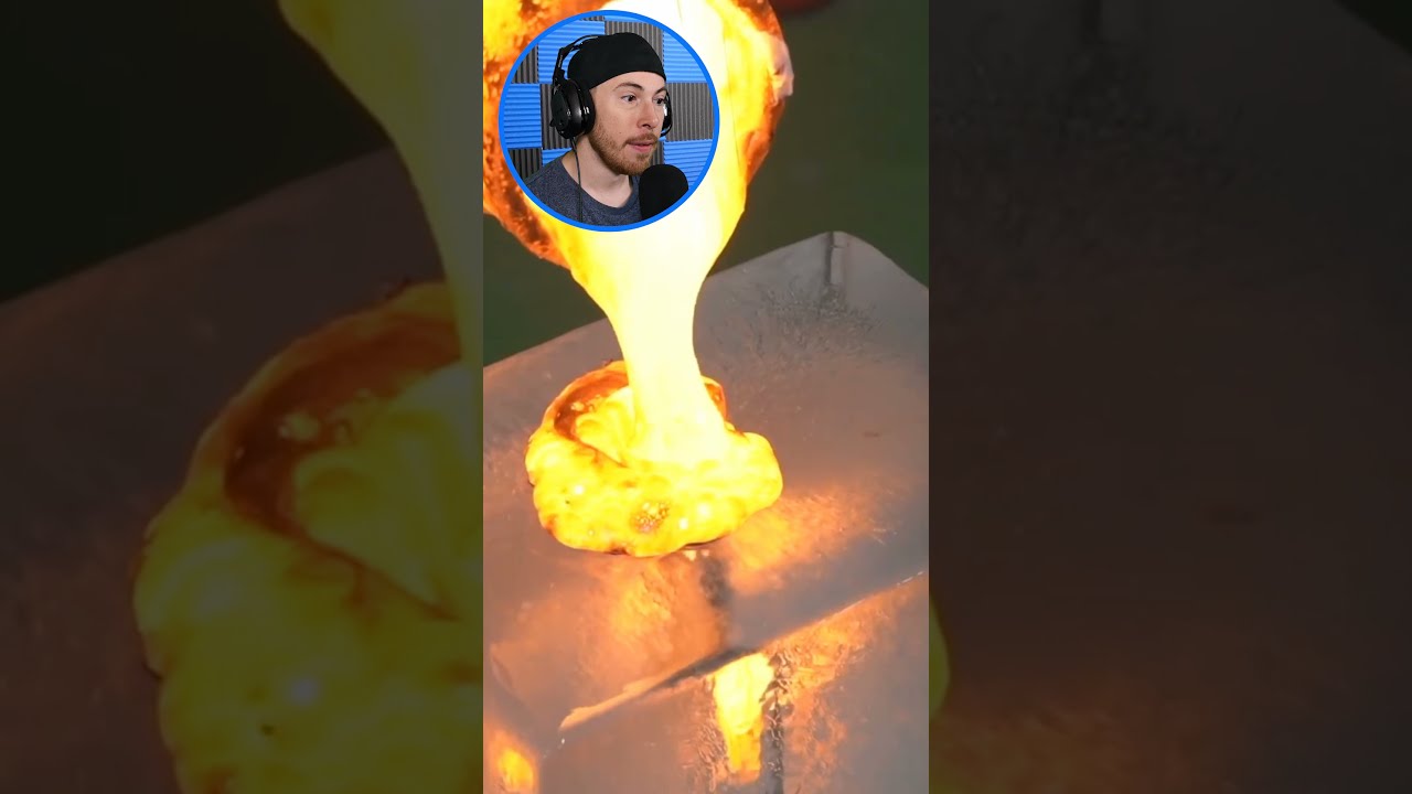 Lava and ice collide in a visually stunning experiment