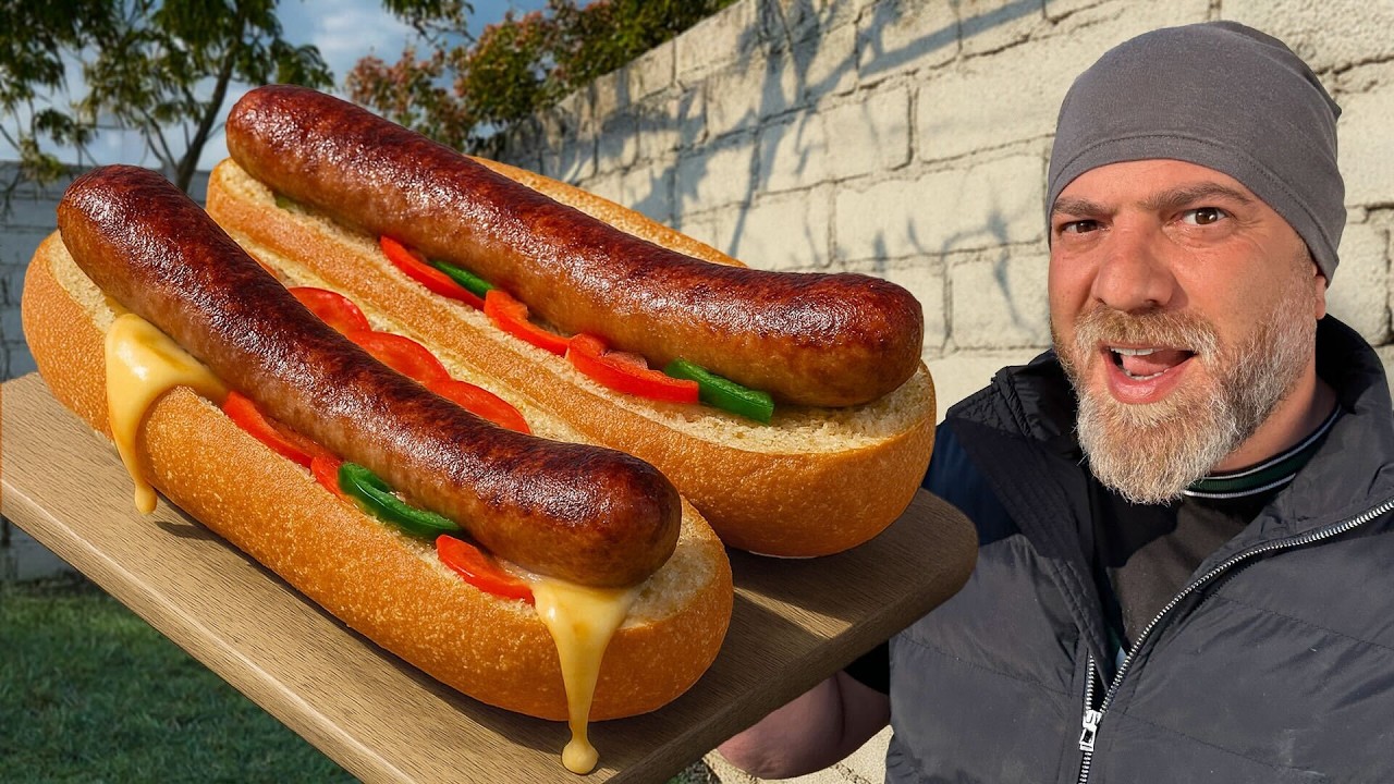 Giant Homemade Hotdogs and How to Make Them