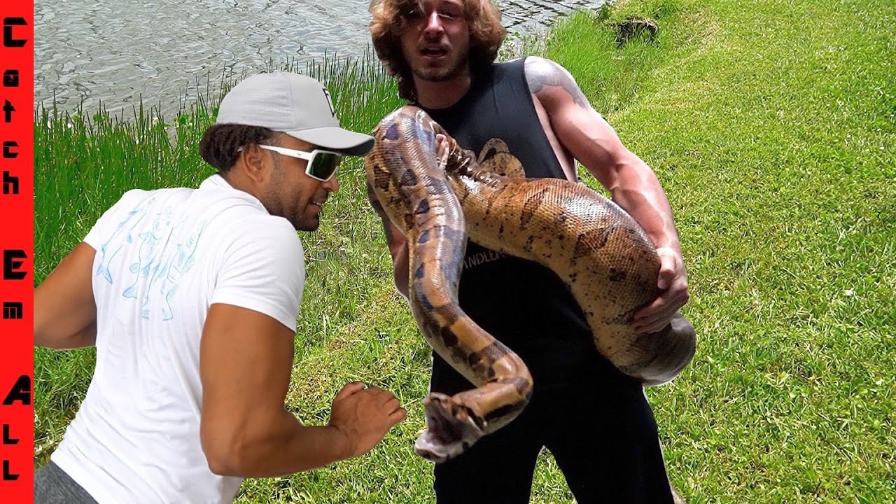 150lb pet monster caught in a trailer park pond