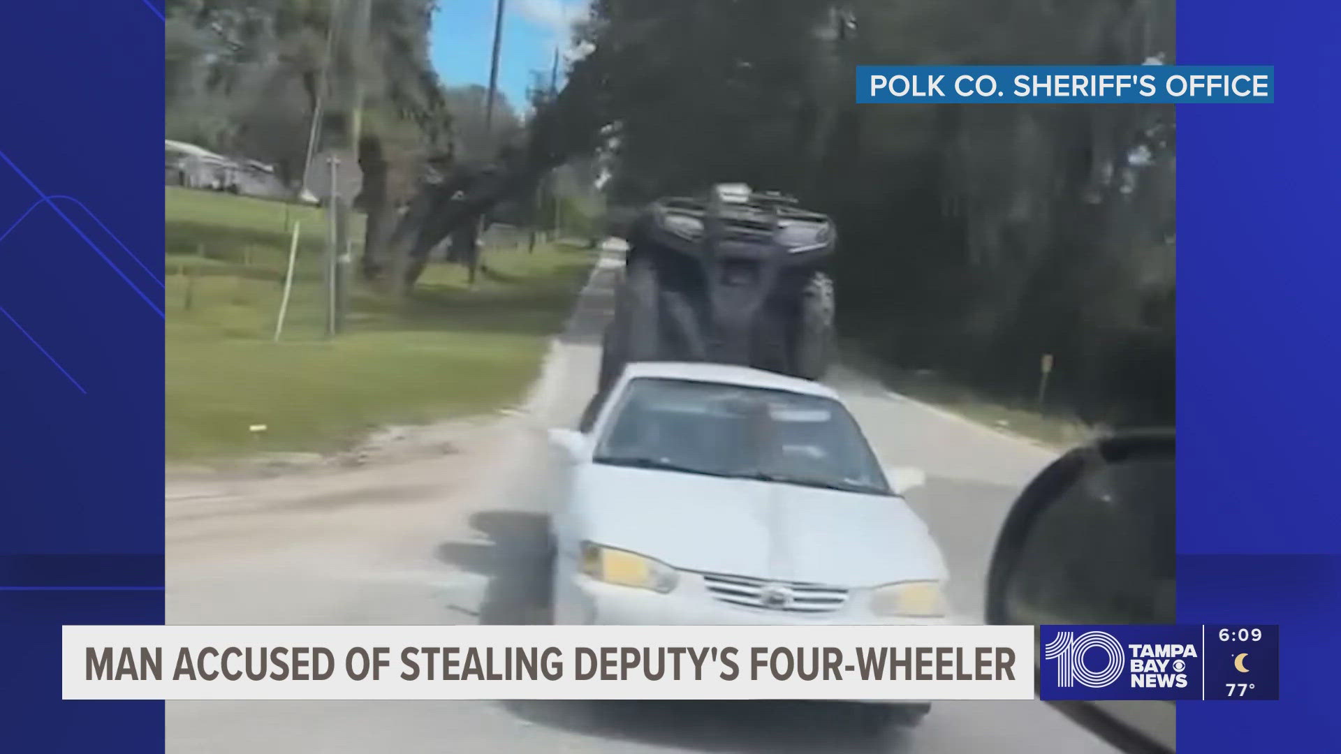 Sheriff Judd: Man steals off-duty deputy's ATV out of shed