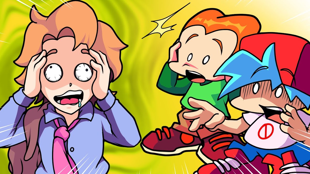 Friday Night Funkin but Senpai Loses His Mind Battle Part 1