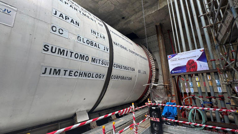 DOTr launches third Metro Manila Subway Project tunnel boring machine