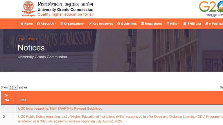 UGC Approves 101 Universities For Online And Distance Learning Courses ...