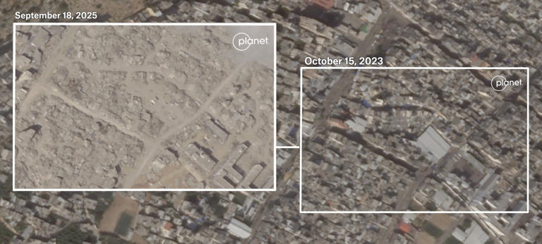 Satellite images show extent of destruction in Gaza after 2 years of war