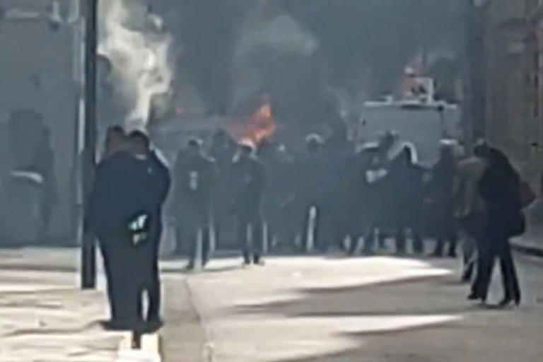 Paris explosions, van on fire as French leaders gather nearby