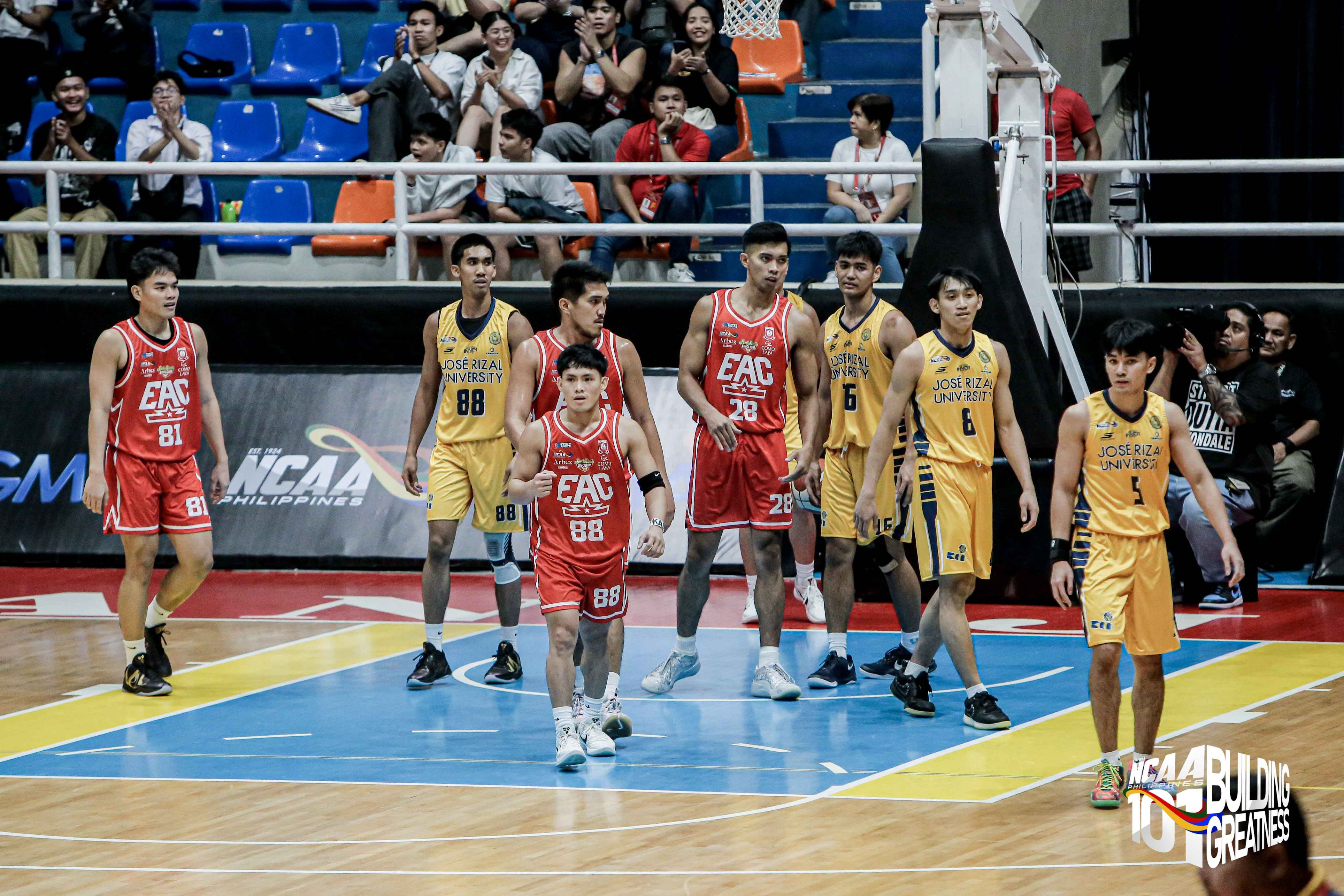 NCAA: EAC holds off gritty JRU side for breakthrough win