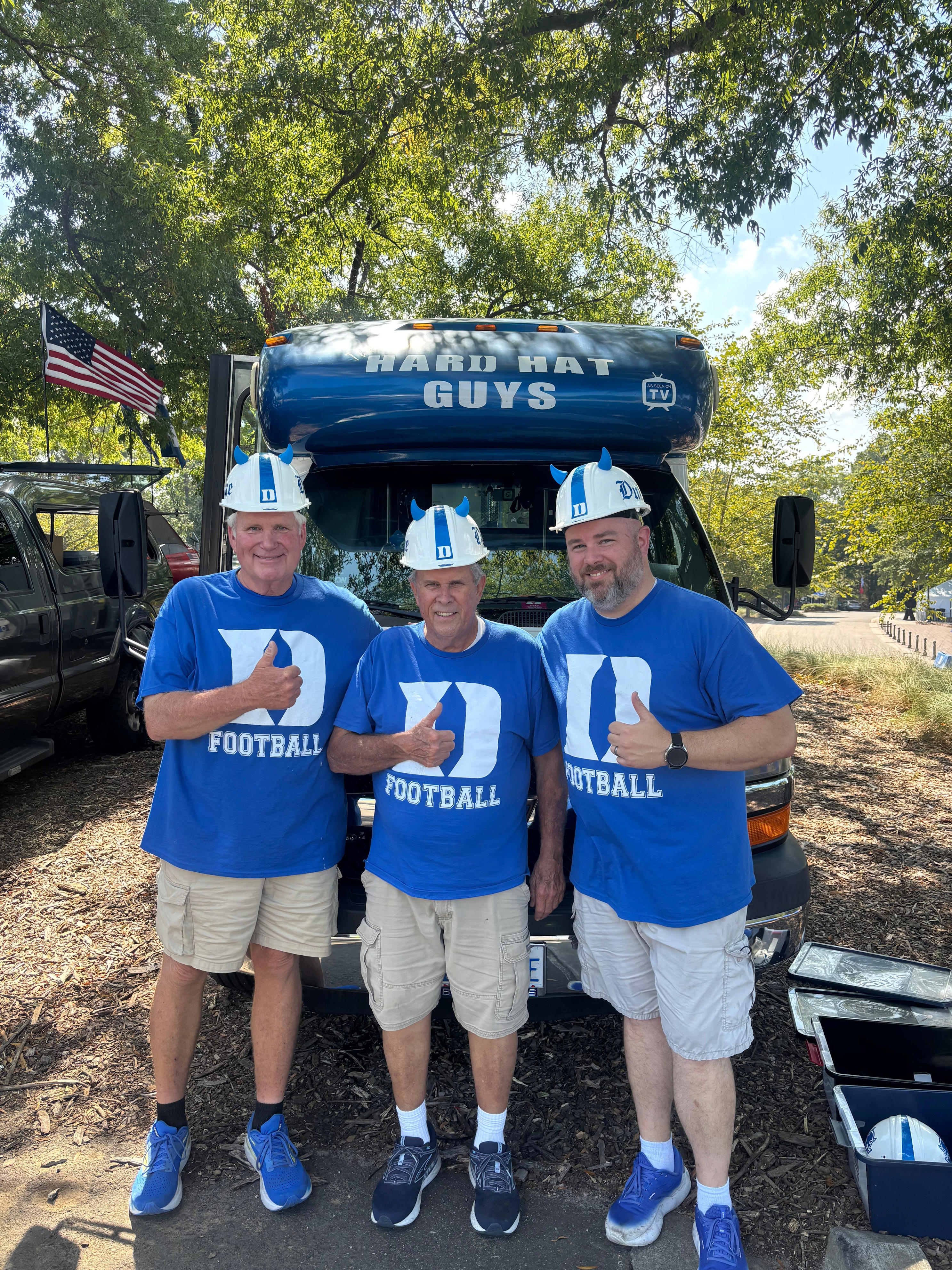Who are Duke football’s ‘Hard Hat Guys’? Meet the Blue Devils’ trio of ...