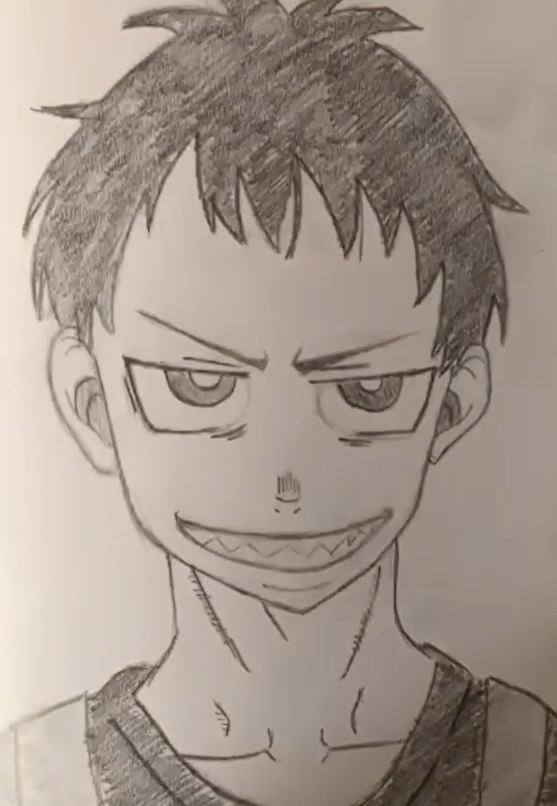 Shinra Anime Art – Fire Force Fan Drawing