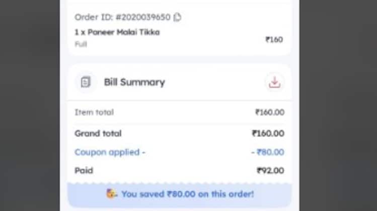 'Those were the days of affordable eating': Redditor's old Zomato order ...