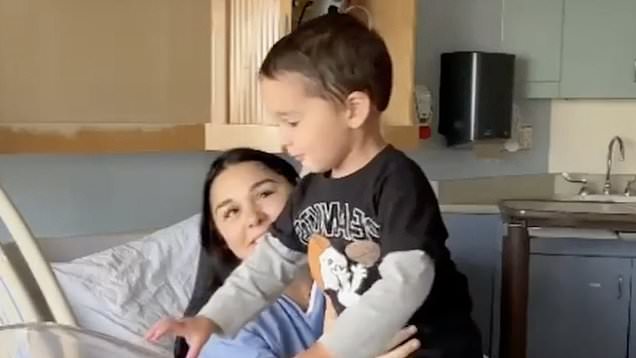 Proud big brother can't wait to meet his baby sister