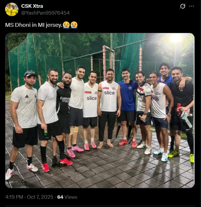 SHOCKING! MS Dhoni to move away from CSK? Viral social media photo ...