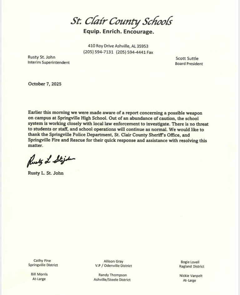 LIVE: Officials give update after gun found at Springville High School ...