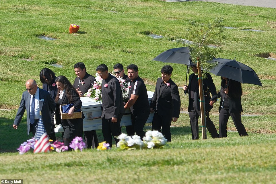 Teen girl found dead in singer D4vd's Tesla is laid to rest at funeral