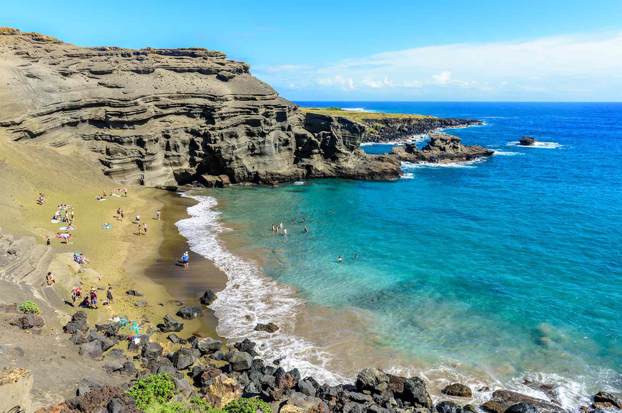 This rare green-sand beach in the US is one of only 4 in the whole ...