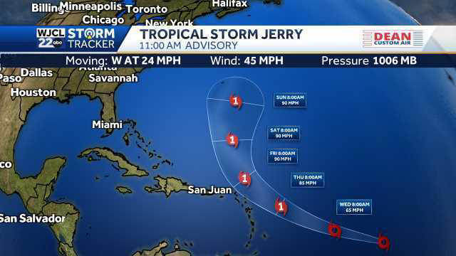 Tracking the Tropics: The latest spaghetti models for Tropical Storm Jerry