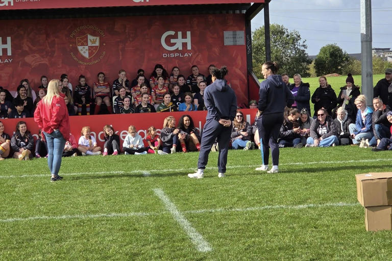 England Rugby World Cup winners visit Peterborough Rugby Club