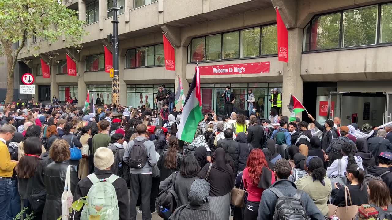 Pro-Palestine students stage protests outside universities in London on ...