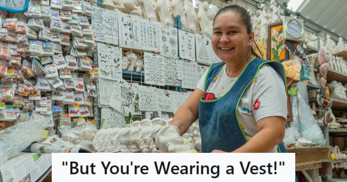 Shopper Wore A Patch-Covered Denim Vest To A Craft Store, But When A ...