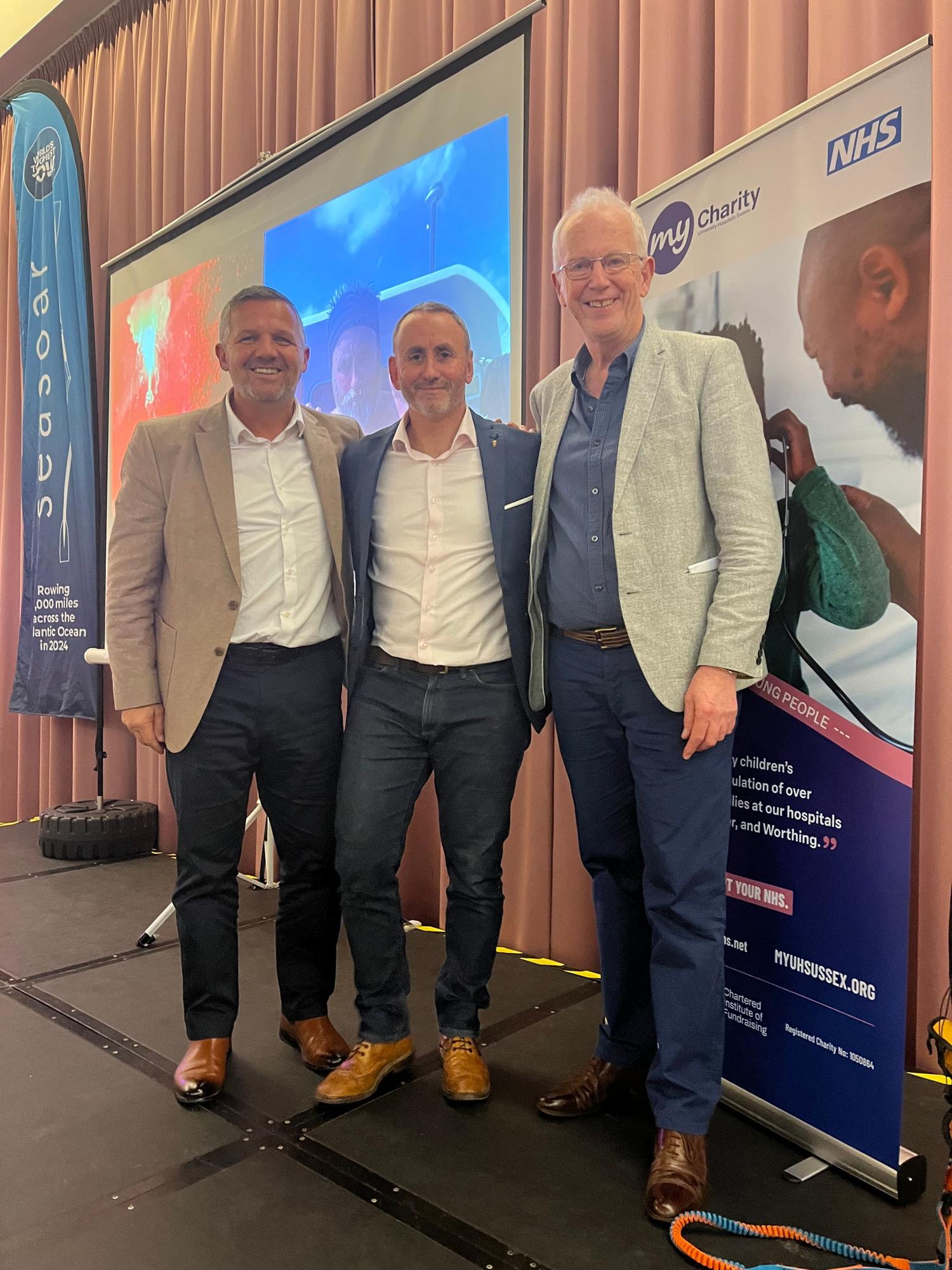 Atlantic adventurer recounts 3,000-mile row at Worthing charity evening