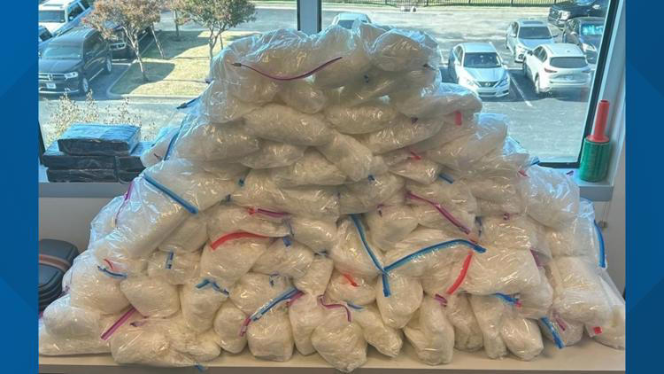 Over 330 pounds of meth seized after investigation leads to traffic ...