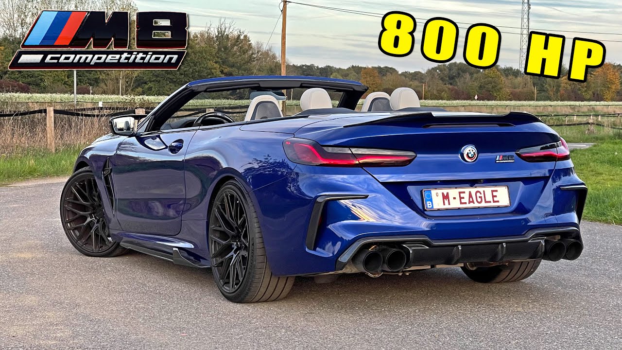 800HP BMW M8 Convertible 316km/h Autobahn