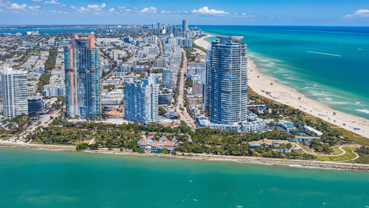 Ocean Drive & Lincoln Road – Aerial Virtual Tour of Miami Beach