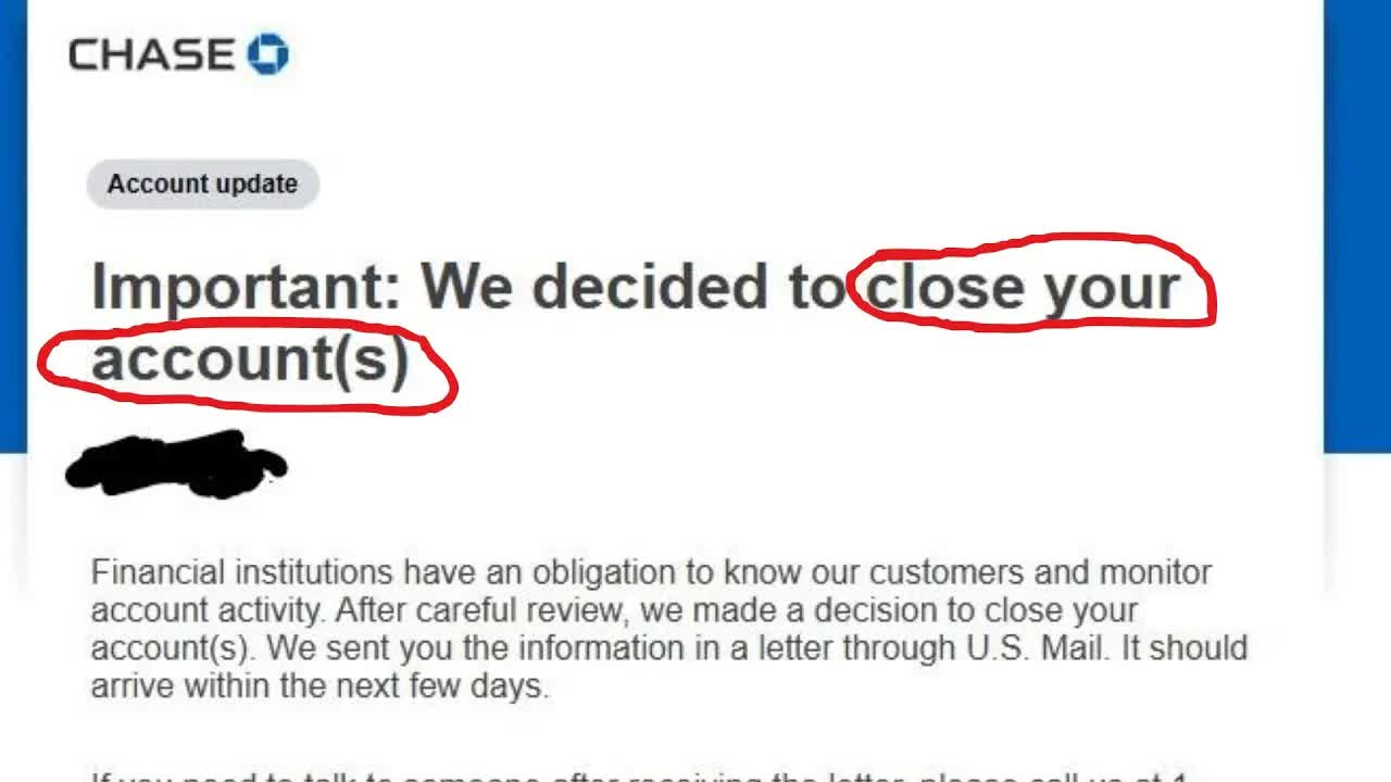 Chase customers beware! Closing credit card accounts