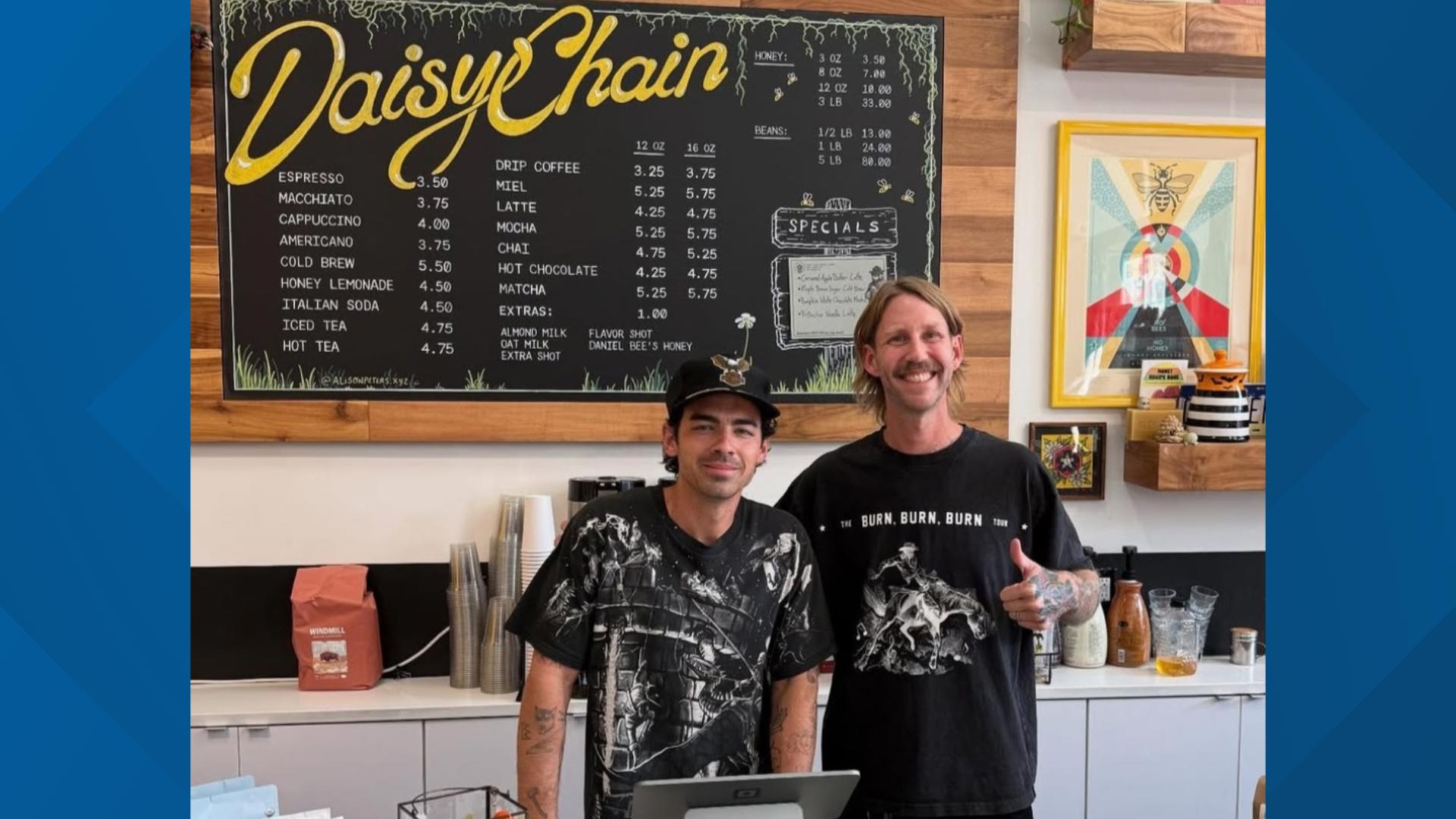 Daisy Chain Coffee welcomes Joe Jonas as guest barista