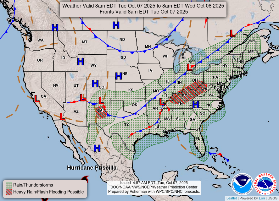 Rain moves into Jersey Shore region Tuesday night. Here's the latest ...