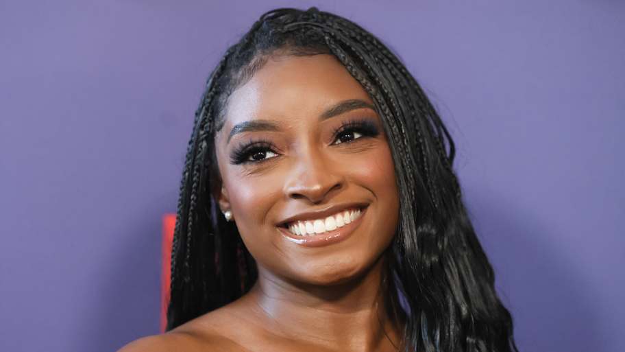 Simone Biles Puts Her Stamp of Approval on This Neutral Swimwear Pattern