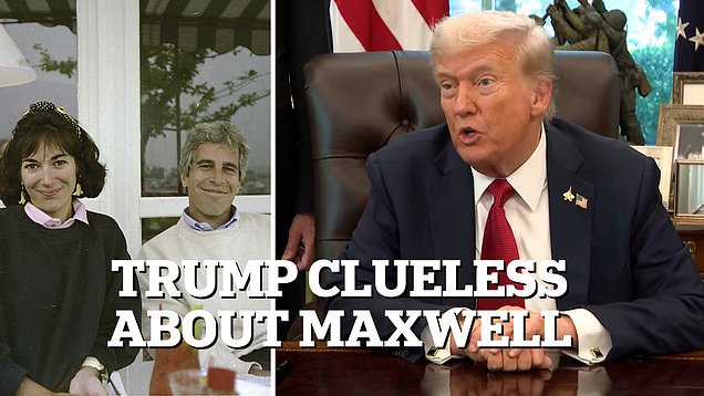 Trump appears clueless after being questioned about a potential pardon for Ghislaine Maxwell
