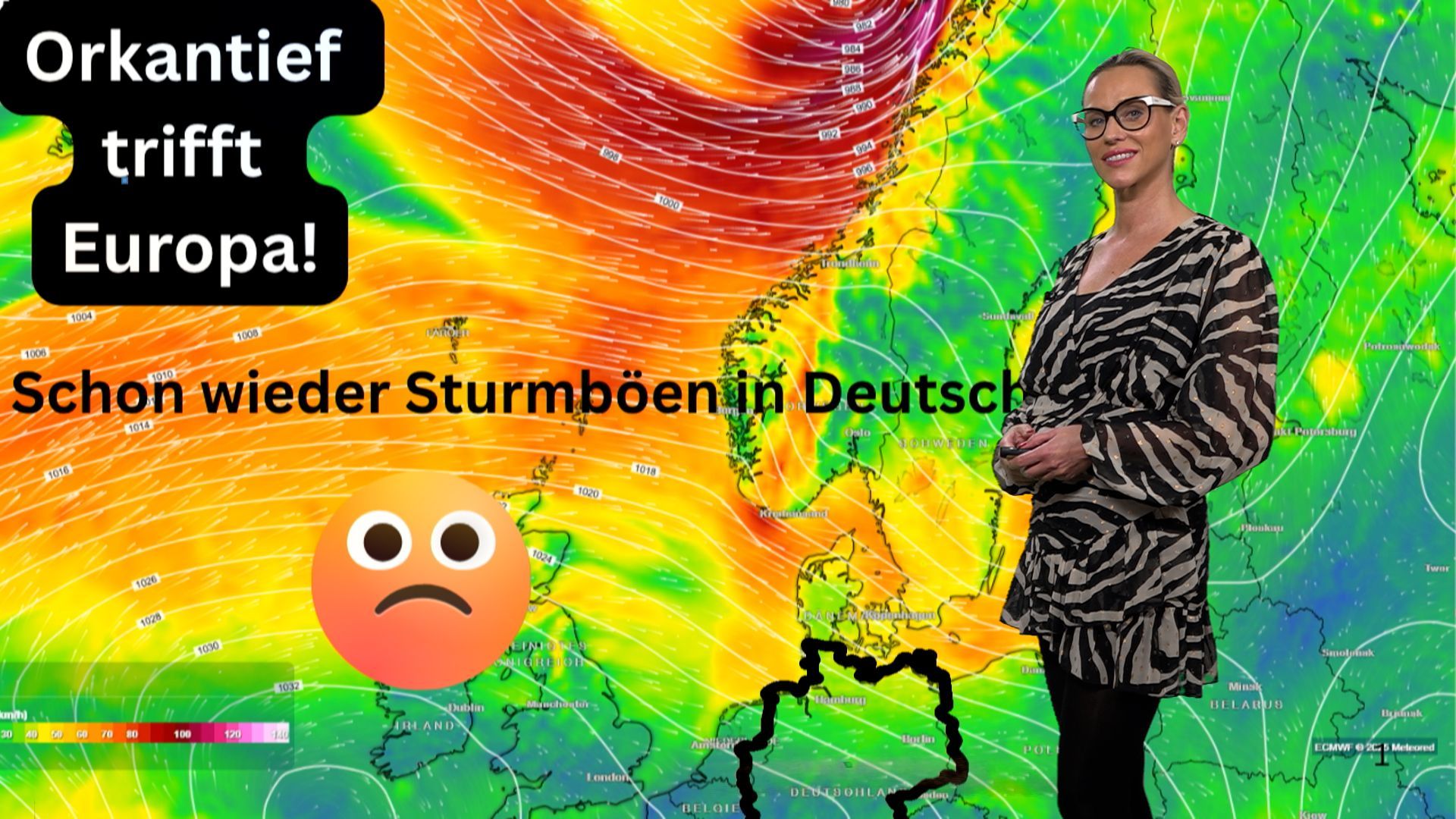 Europa im Sturmfokus: Orkantief drängt, Deutschland mit Sturmb im ...