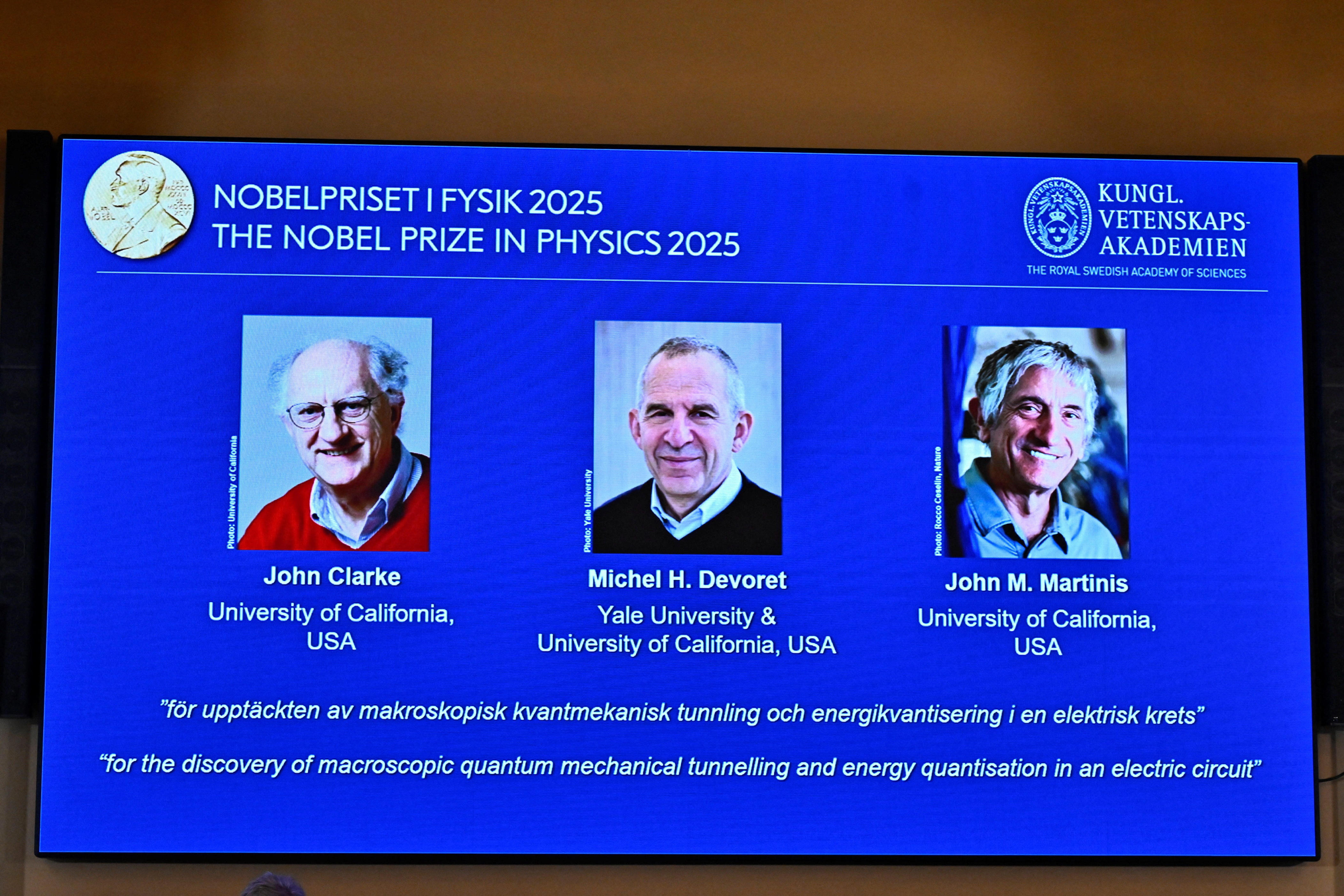 Nobel in Physics awarded to three American professors