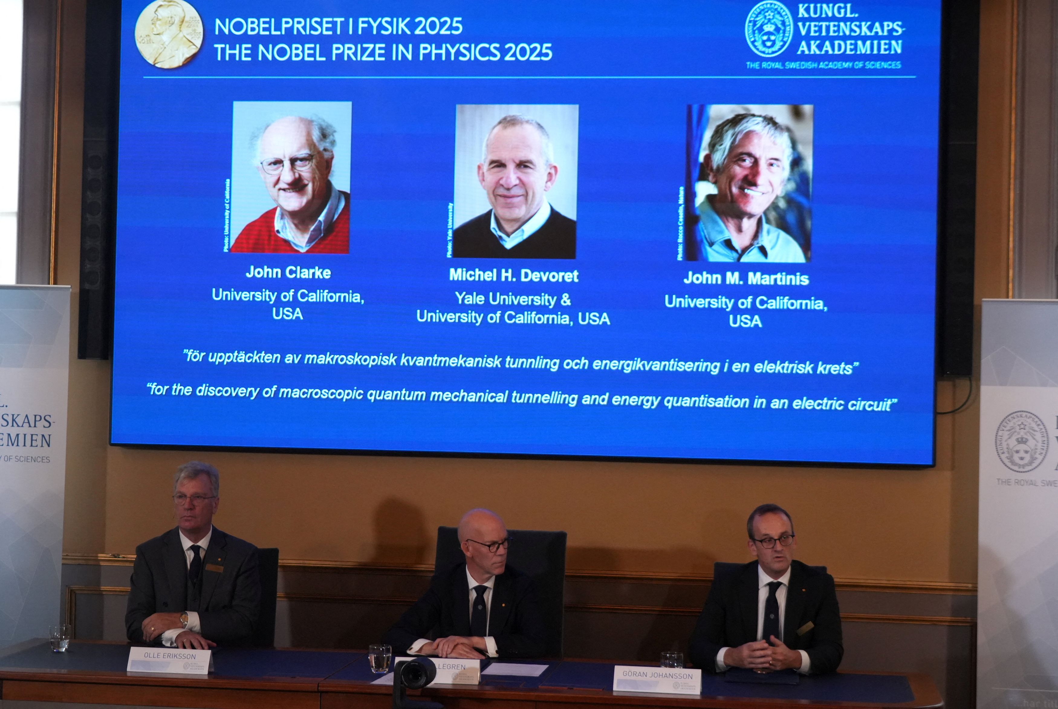 Nobel in physics awarded to scientists showing quantum mechanics on ...