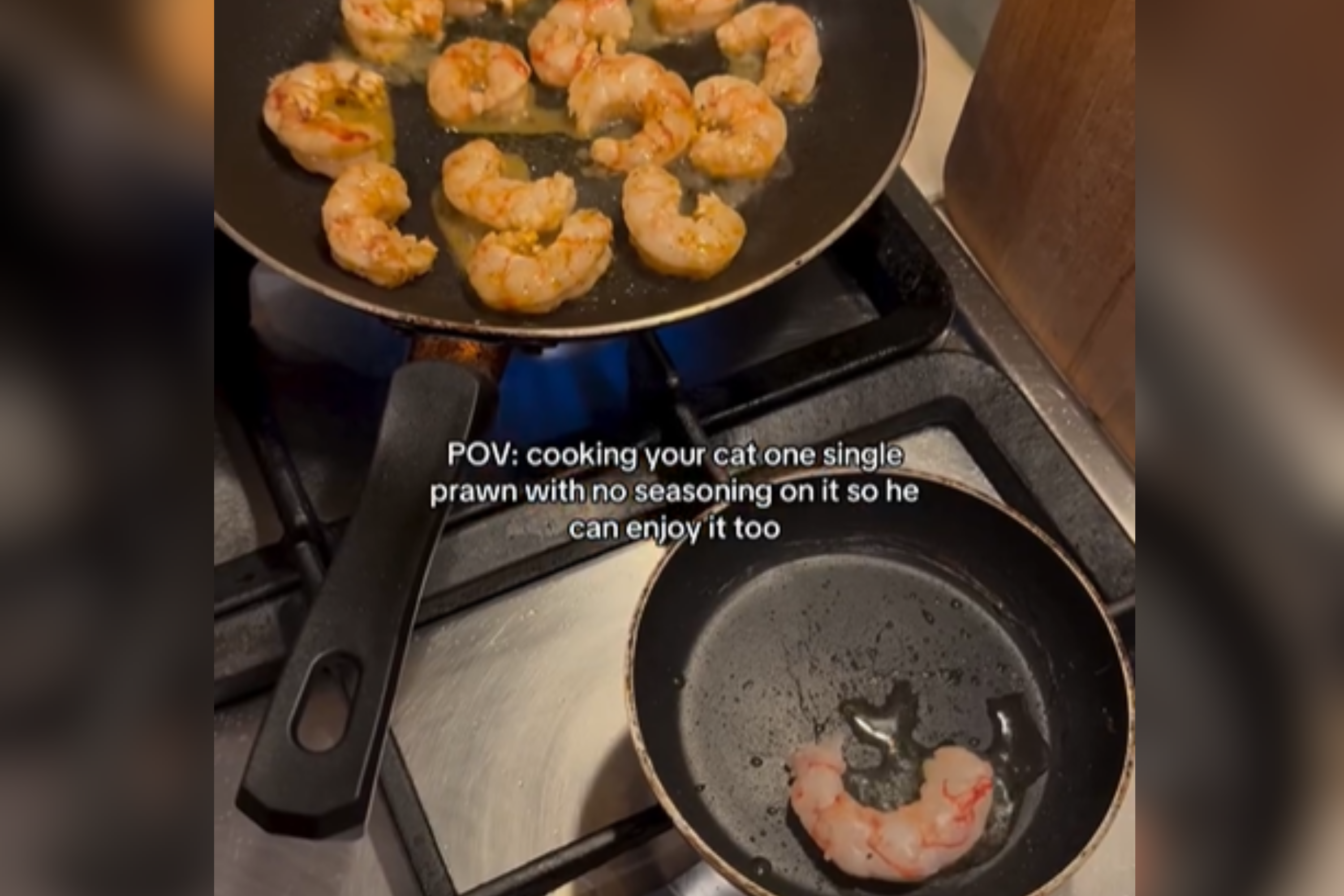 Woman cooks single prawn with no seasoning—and the reason melts hearts