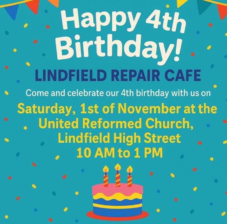 Lindfield Repair Café celebrates fourth anniversary