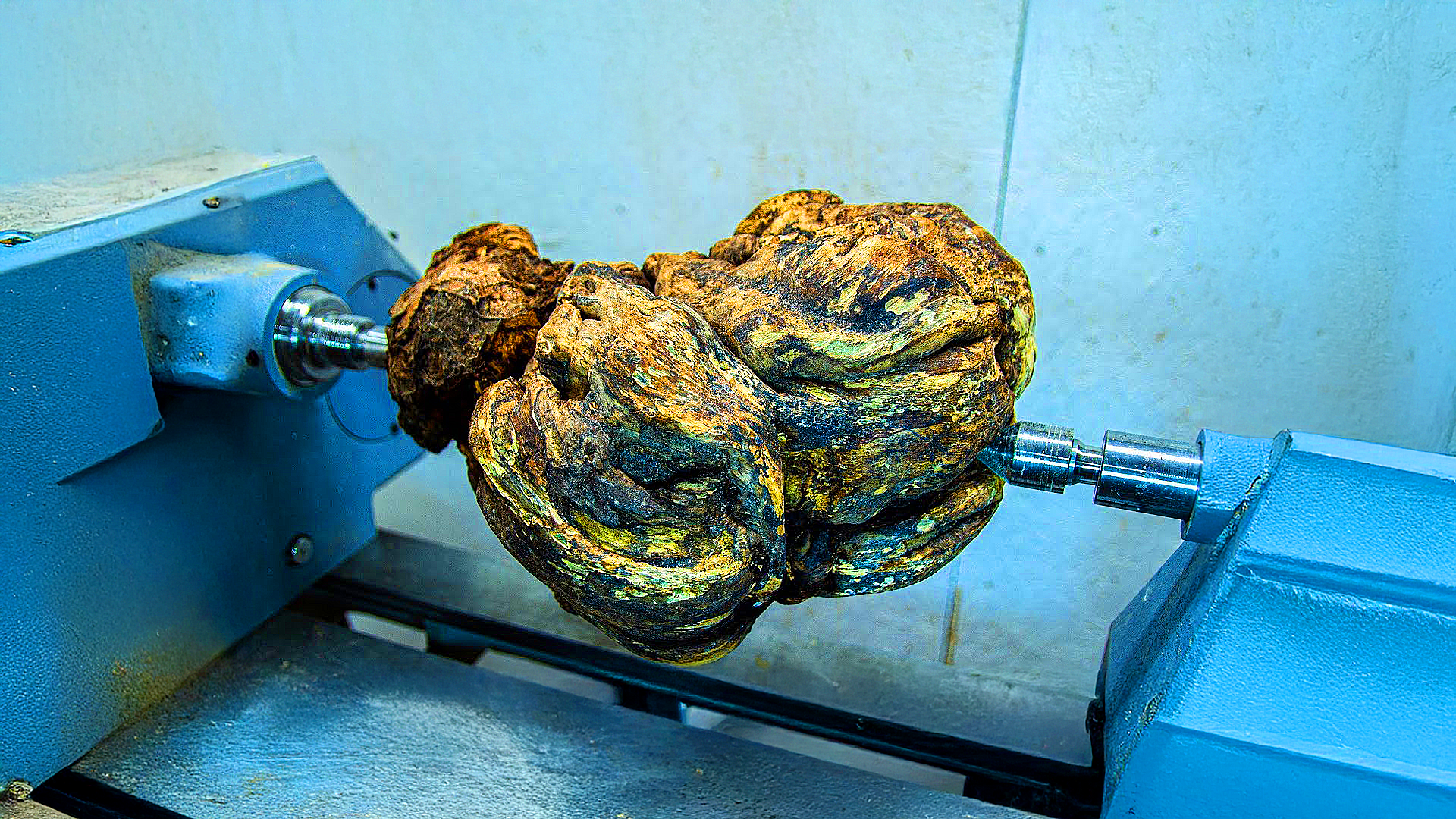 Woodturning a rotten spalted burl – from trash to magic