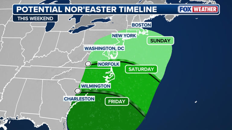 Nor’easter threatens NYC this weekend with heavy rain, winds l Forecast