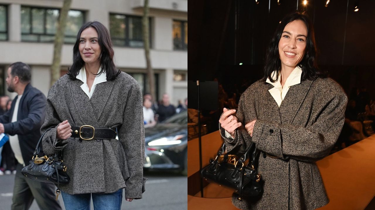 The Chloé Paddington bag is back – and Alexa Chung confirms its revival at Paris Fashion Week