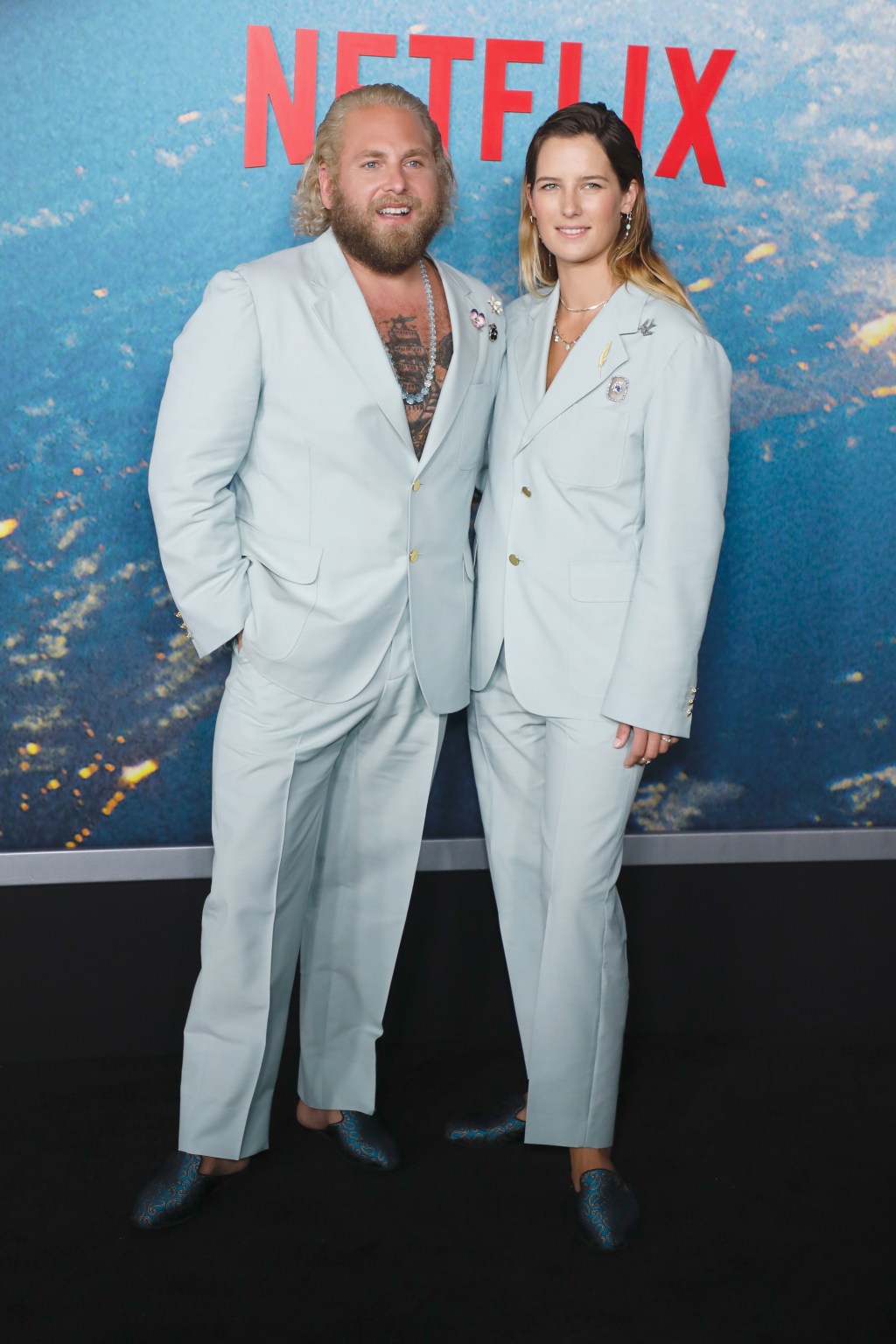 Jonah Hill unrecognizable as he debuts major weight loss on film set