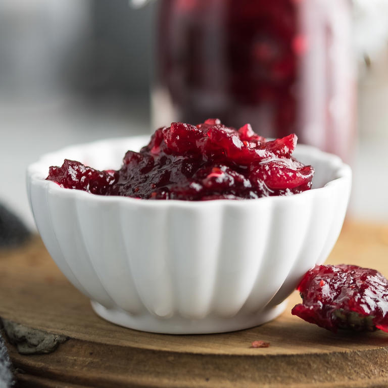 Cranberry jalapeno jam
